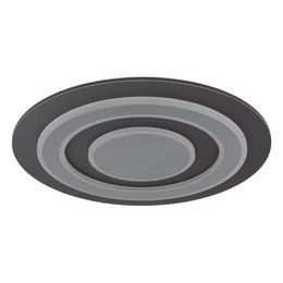 Globo LIGHTING LED Deckenleuchte "JAYDEN", schwarz (anthrazit geb&uuml;rstet), 1 Stk., Leuchten, Deckenlampe, modern, Designlampe, Wohnzimmer, Schlafzimmer, LED Deckenleuchte