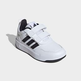 Mädchen Sneaker "TENSAUR SPORT 3.0 CF K", adidas Sportswear, Gr. 36cloud weiß, core schwarz, cloud weiß, Synthetik, Textil, Schuhe