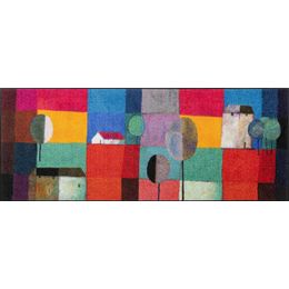 Teppich "Bel Villaggio", bunt, B:75cm H:7mm L:190cm, Polyamid, wash+dry by Kleen-Tex, Teppiche, Teppich