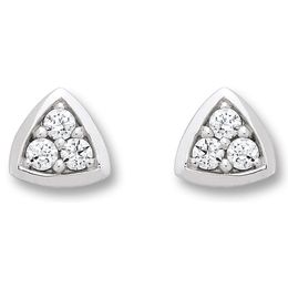 Paar Ohrh&auml;nger ONE ELEMENT "Zirkonia Ohrringe Ohrstecker aus 333 Wei&szlig;gold", silber, Ohrringe, Damen, Damen,mit Zirkonia, Gold Wei&szlig;gold 333, Gold, Wei&szlig;gold 333
