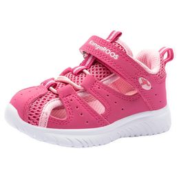 Sandale Kangaroos "KI-ROCK LITE EV", Kinder, Gr. 30, rosa (daisy pink, fuchsia pink), Synthetik, Textil, Schuhe Sandale