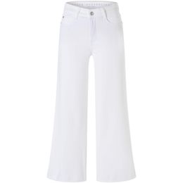 Weite Jeans MAC "DREAM WIDE", Damen, Gr. 36, N-Gr, wei&szlig; denim, Web, Obermaterial: 75% Baumwolle, 12% Modal, 9% Polyester, 4% Elasthan, Jeans