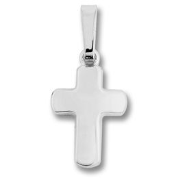 Kette mit Anh&auml;nger ONE ELEMENT "Schmuckset - Set mit Halskette Kreuz Anh&auml;nger aus 333 Wei&szlig;gold", silber, Halsketten, Damen, Gold Wei&szlig;gold 333, Gold, Wei&szlig;gold 333