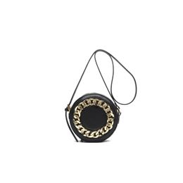 Umh&auml;ngetasche "Ring", Damen, Gr. B/H/T: 19cm x 19cm x 6cm onesize, schwarz, Polyurethan (PU), Collezione Alessandro, Taschen Umh&auml;ngetasche, aus lederfreiem Softmaterial