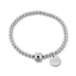 ONE ELEMENT Damen Silberarmband "Armband Kugelkette aus 925 Silber &Oslash; 54,0 mm mit Gummiband", Silber 925 (Sterlingsilber)silber, Silber 925