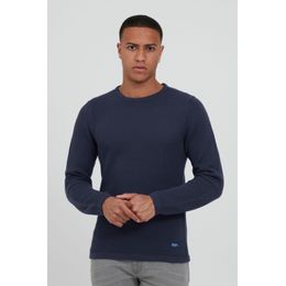 Strickpullover Blend "BHAlfons", Damen, Gr. XL, marineblaus, Grobstrick, 100% Baumwolle, unifarben, regular fit normal, Rundhals, eingesetzt, Pullover Strickpullover, Stilvoller Grobstrick-Pullover mit Rundhalsausschnitt