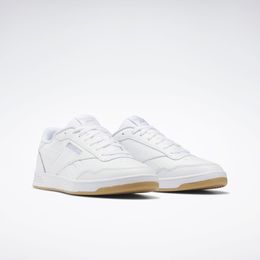 Sneaker Reebok CLASSIC "REEBOK COURT ADVANCE", Damen, Gr. 36,5, wei&szlig; (wei&szlig;, gum), Leder, Synthetik, Schuhe Sneaker