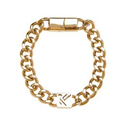 Armband Karl Kani "Karl Kani KK Og Cubanlink Bracelet", gold, Armb&auml;nder, Damen, onesize, Armband