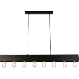 SEARCHLIGHT Hängeleuchte "Piano 8Lt Diner Bar Pendant - Matt Black Metal", schwarz, 8, H: 11,5cm, 1 Stk., Leuchten, Hängeleuchte