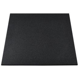 Gymfloor - Granulat Bodenschutzplatte - Fitness - 1000 x 1000 x 15 mm - schwarz