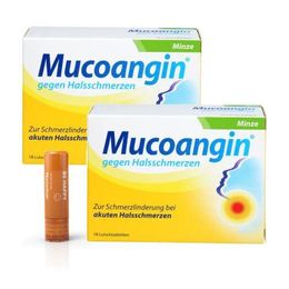 Mucoangin Minze 20 mg Lutschtabletten + Mucosolvan Lippenpflegestift 2 St