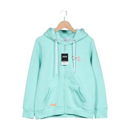 Zwillingsherz Kapuzenpullover Damen Gr&ouml;&szlig;e S Second Hand t&uuml;rkis