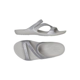 Crocs Sandalen Damen Gr&ouml;&szlig;e 38 Second Hand silber