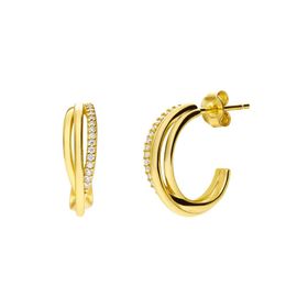 Lucardi Earrings 'Klassisch' female Gold size Onesize