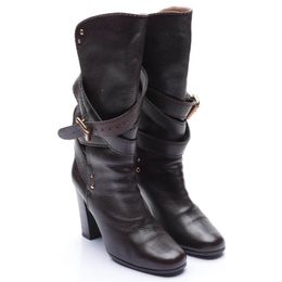 Chlo&eacute; Chlo&eacute; Stiefeletten Damen Gr&ouml;&szlig;e 37 Second Hand dunkelbraun