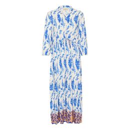 Cream Kleid 'Alora' Damen Gr&ouml;&szlig;e 36/38 neonblau / hellbraun / wei&szlig; Winterkleid