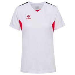 Hummel T-Shirt Hmlauthentic Damen in WHITE/TRUE RED | Gr.: L