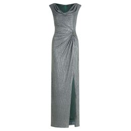 Vera Mont Abendkleid im Glitzer-Look in Dark Green/Grey | Gr.: 40