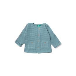 Little Green Radicals Jacke aus Bio-Waffelbaumwolle in Blau | Gr.: 2-3 Jahre