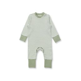 Sense Organics Bio Baby Strampler in Salbeigr&uuml;n-Wei&szlig;, Modell TONA | Gr.: 62/68