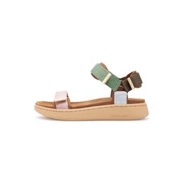 Woden Sandale 'Line' Damen Gr&ouml;&szlig;e 36 hellblau / schoko / schilf / rosa