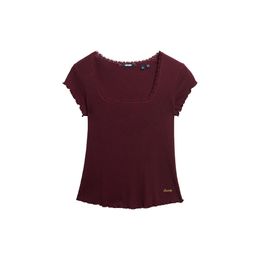 Superdry & Co T-Shirt 'Essential' Damen Gr&ouml;&szlig;e M blutrot