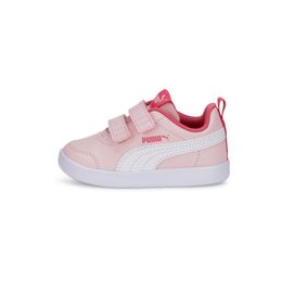 Puma Sneaker 'Courtflex V2' Jungen Gr&ouml;&szlig;e 24 rosa / himbeer / wei&szlig;