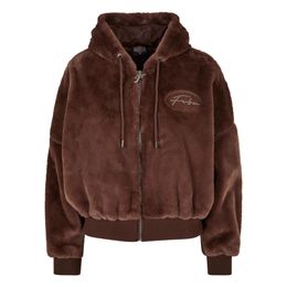 Fubu Jacke Damen Gr&ouml;&szlig;e XL braun / silber Sommerjacke