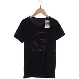 K by KARL LAGERFELD Karl Lagerfeld T-Shirt Damen Gr&ouml;&szlig;e XS Second Hand schwarz
