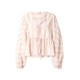 Free People Bluse 'BRUNCH BABE' Damen Gr&ouml;&szlig;e M gelb / altrosa / pastellpink