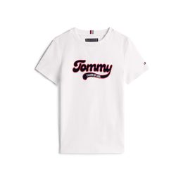 Tommy Hilfiger T-Shirt 'Varsity' Jungen Gr&ouml;&szlig;e 104 rot / schwarz / wei&szlig;