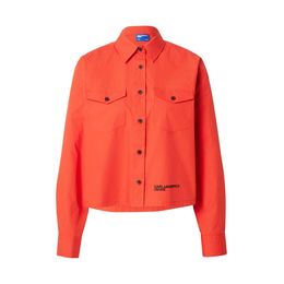 KARL LAGERFELD JEANS Jacke Damen Gr&ouml;&szlig;e S orangerot / schwarz