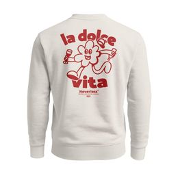 Neverless Sweatshirt 'La dolce Vita' male Beige size M