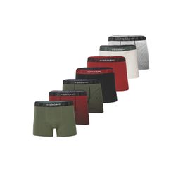 Koroshi Boxershorts Herren Gr&ouml;&szlig;e XL khaki / oliv / rot / schwarz / wei&szlig;