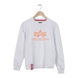 Alpha Industries Sweater Herren Gr&ouml;&szlig;e XS Second Hand wei&szlig;