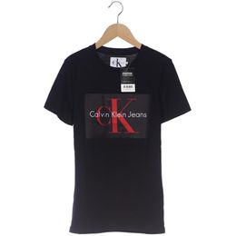 Calvin Klein Jeans T-Shirt Damen Gr&ouml;&szlig;e XS Second Hand schwarz