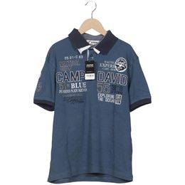 CAMP DAVID Poloshirt Herren Gr&ouml;&szlig;e L Second Hand marine
