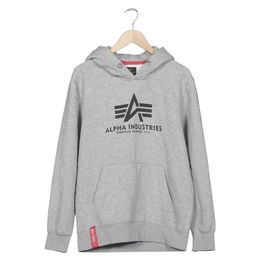 Alpha Industries Kapuzenpullover Herren Gr&ouml;&szlig;e L Second Hand grau