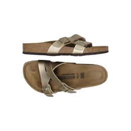 Birkenstock Sandalen Damen Gr&ouml;&szlig;e 38 Second Hand gold