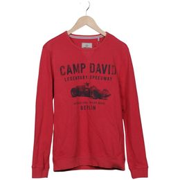 CAMP DAVID Sweater Herren Gr&ouml;&szlig;e M Second Hand rot