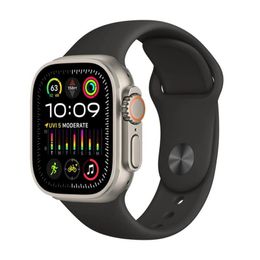 Apple Watch Ultra 2 (2022) GPS + Cellular 49 mm - Titan Titan Natur - Ocean Armband Schwarz
