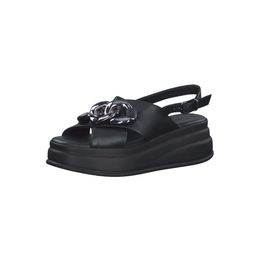 Tamaris Sandale Damen Gr&ouml;&szlig;e 40 schwarz / silber