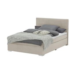 H&ouml;ffner Boxbett Cord H&auml;rtegrad H3 140x200 cm Moseley &brvbar; beige &brvbar; Ma&szlig;e (cm): B: 147 H: 104 &raquo; H&ouml;ffner