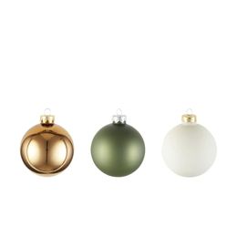 H&ouml;ffner Weihnachtskugeln 16er Set mehrfarbig Glas,Aluminium &Oslash;: 8 &raquo; H&ouml;ffner