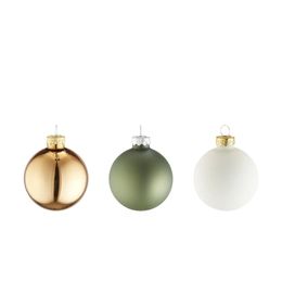 Höffner Weihnachtskugel Set 20er mehrfarbig Glas,Aluminium Ø: 6 » Höffner