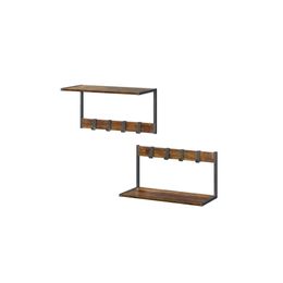 Höffner Wandgarderobe braun Holzwerkstoff,Metall Maße (cm): B: 50 H: 26,5 » Höffner