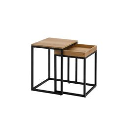 H&ouml;ffner Beistelltisch 2er-Set schwarz Ma&szlig;e (cm): B: 40 H: 55 &raquo; H&ouml;ffner