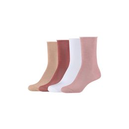 s.Oliver Socken Damen Gr&ouml;&szlig;e 39/42 beige / rosa / knallrot / wei&szlig;