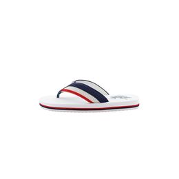 U.S. Polo Assn. Zehentrenner 'Hank' Herren Gr&ouml;&szlig;e 46 blau / rot / wei&szlig;
