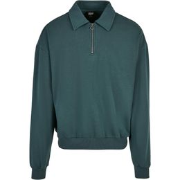 Urban Classics Sweatshirt 'Collar Crew' Herren Gr&ouml;&szlig;e XXL dunkelgr&uuml;n